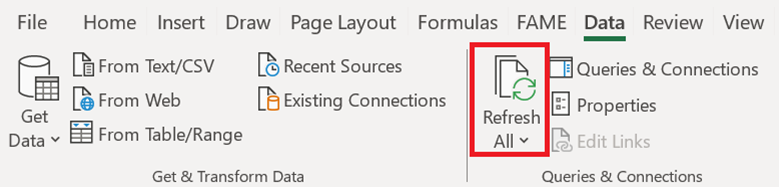 Download data via refreshable Excel | ECB Data Portal